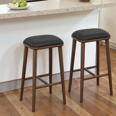 Selka Leather Bar Stool