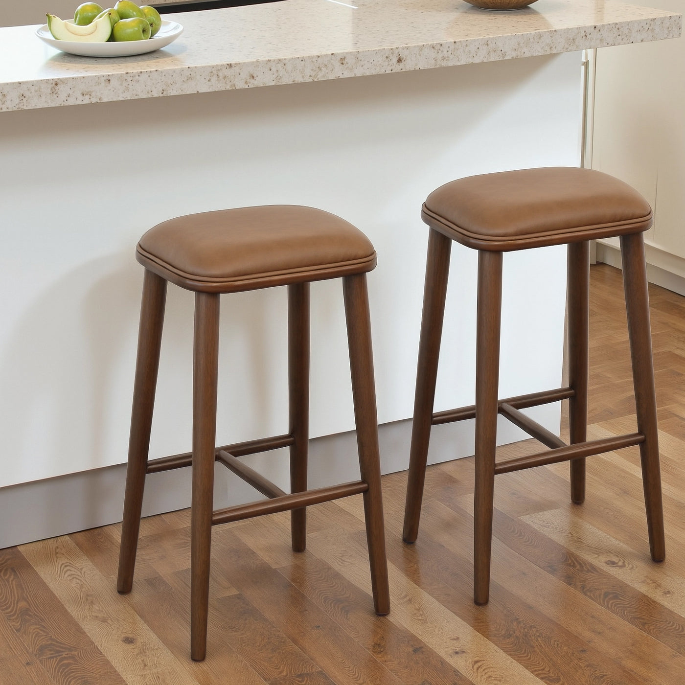 Selka Leather Bar Stool